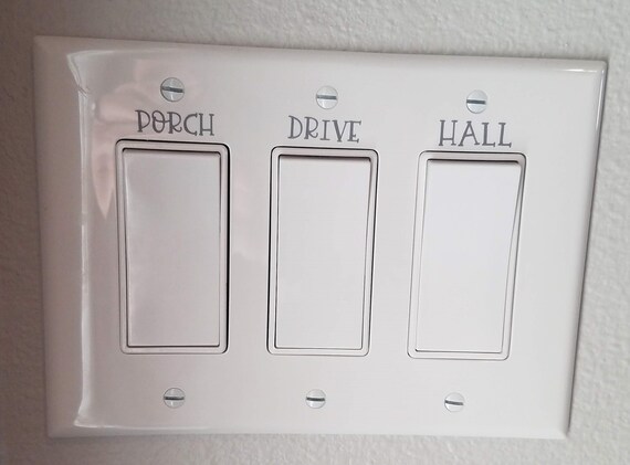 Lightswitch Decals Switch Plate Decals | Etsy