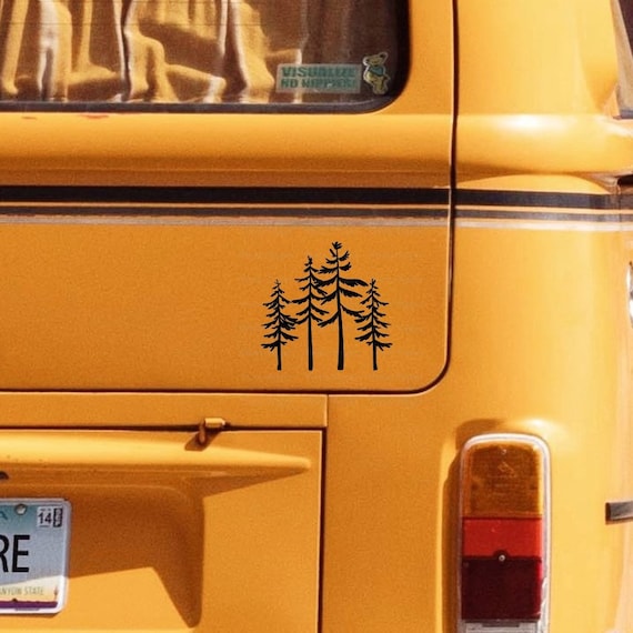 Pine Trees Car Decal Adventure Sticker Camp Decal | Etsy