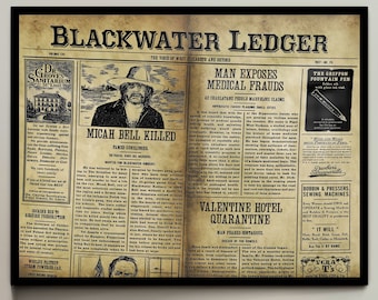 Full RDR2 Custom Print Map Video Game Map Wall Hanging Poster - Etsy