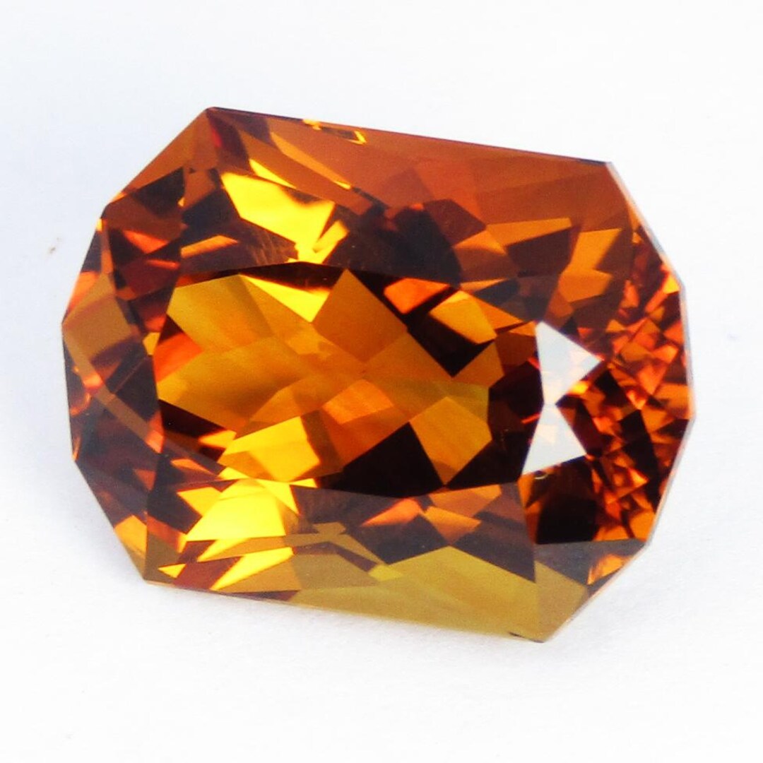 6.52cts 100% Natural Stunning Nice Fancy Cushion Precision Cut Citrine ...