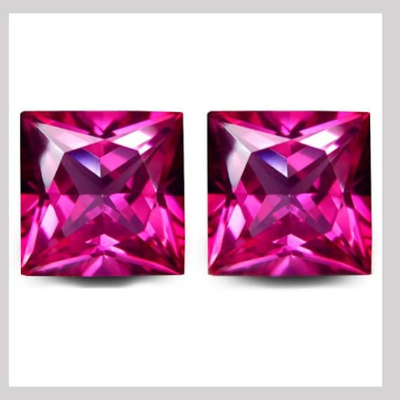 13.20cts Brilliant Calibrated Natural Pink Topaz 10mm Princess - Etsy