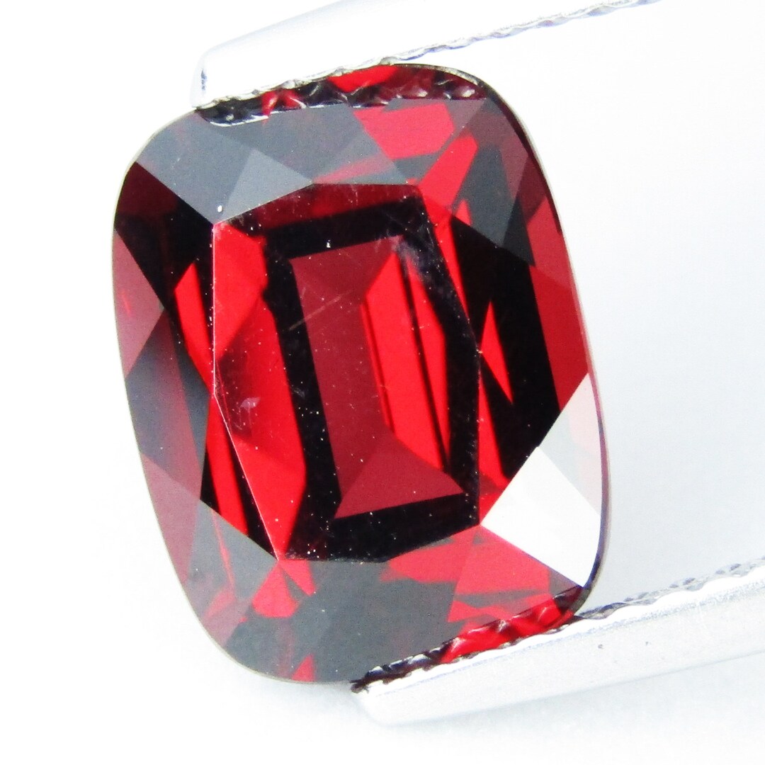 4.31cts Graceful Natural Pyrope Garnet Cushion Cut Loose Gemstone - Etsy