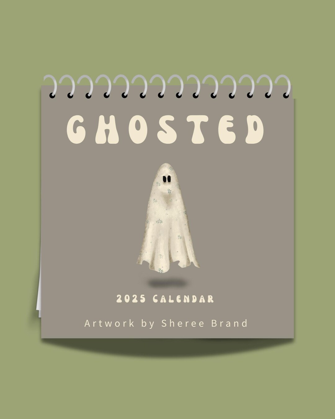 PRESALE Ghosted 2025 Wall Calendar 8in X 8in - Etsy