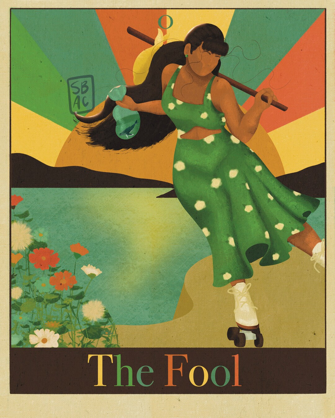The Fool Tarot Card Art Print - Etsy