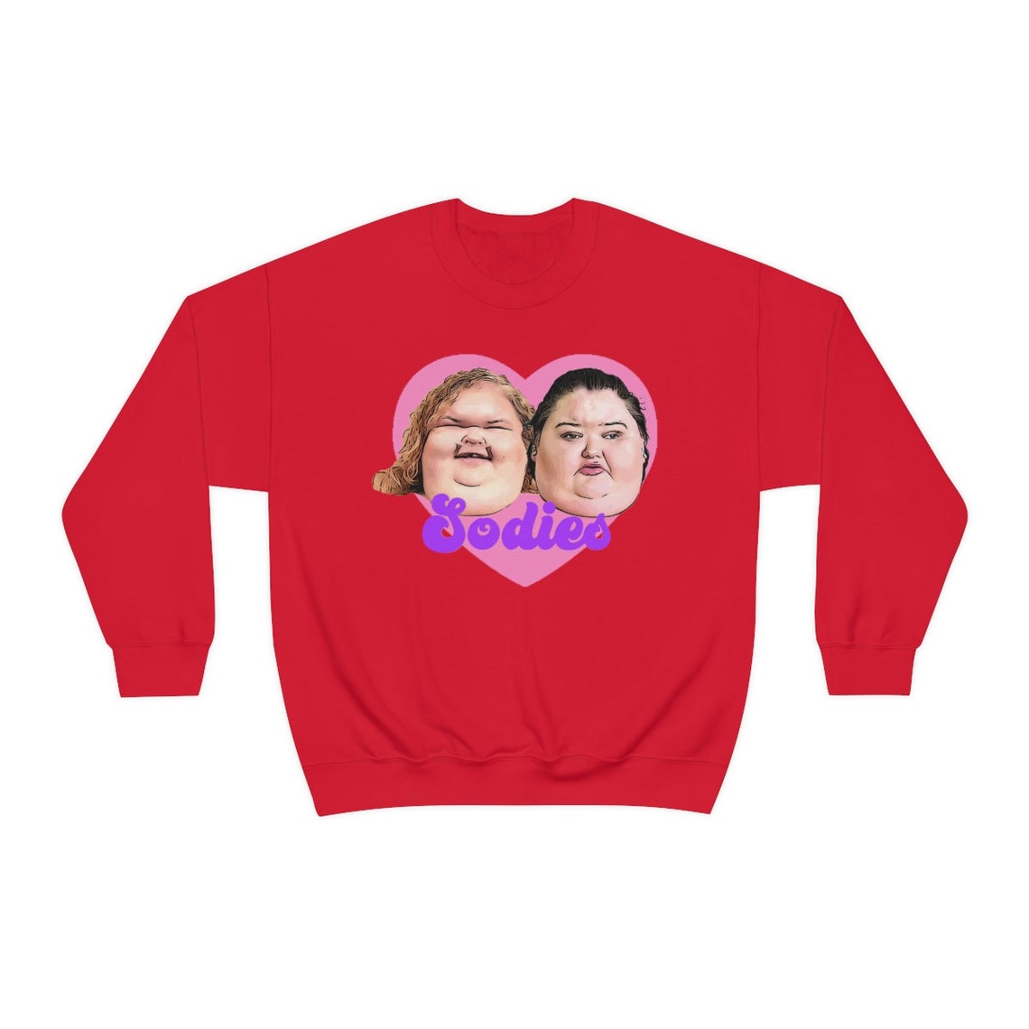 Sodies Amy and Tammy Slaton 1000lb Sisters Pink Heart Unisex Heavy ...