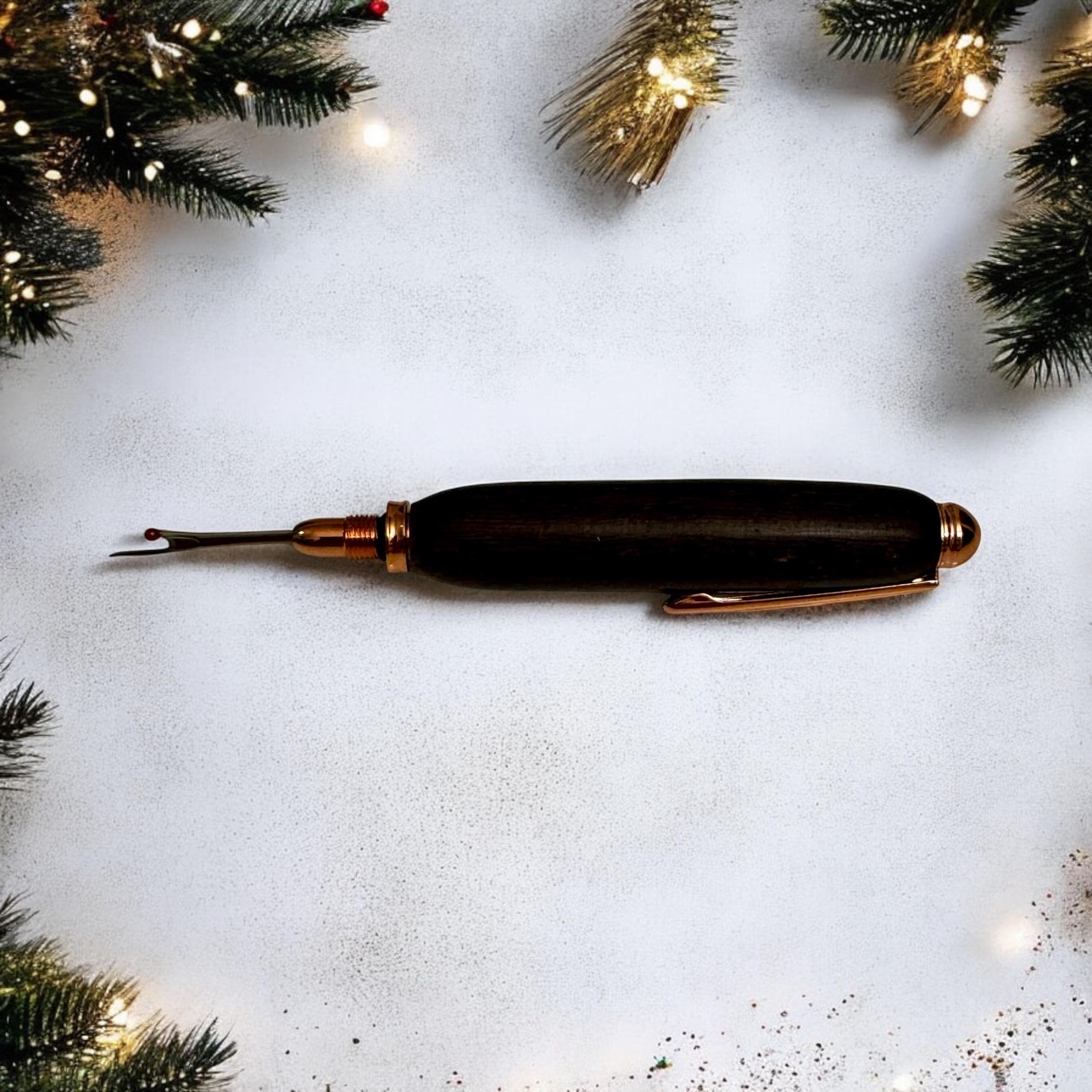 Seam ripper rose gold with a wenge hardwood handle - Cariad Wood Craft