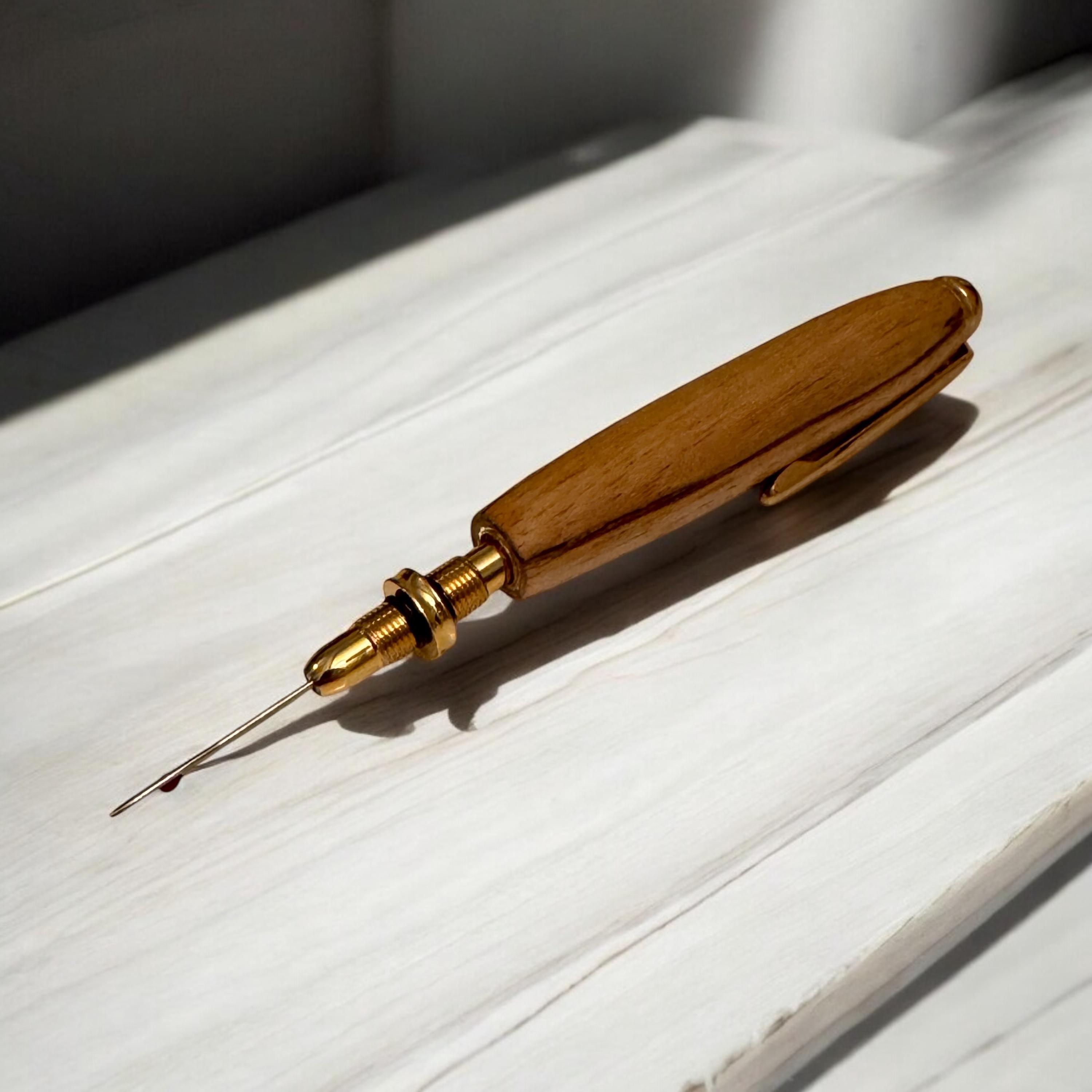 Seam ripper 24ct Gold-plated with Zebrano hardwood handle - Cariad Wood ...