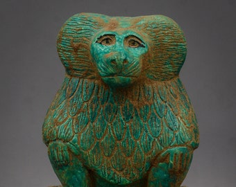 Egyptian Statue / Sculpture of the God of Wisdom and Writing Thoth ...