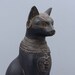 Unique Egyptian goddess Bastet cat statue black heavy stone | Etsy