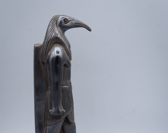 History Egyptian THOTH Hedj-wer God of Wisdom Baboon Sculpture Carving ...