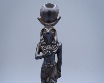 Statue of Ra Harakhte Sun God crowned with a solar disk made | Etsy
