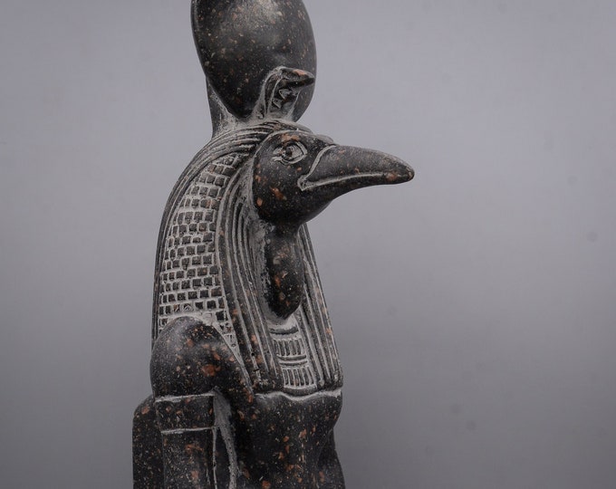 Egyptian Statue Pyramid / Pyramidion Featuring Thoth Adoring the Rising ...