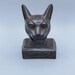 Statue of Egyptian goddess cat Bastet head 3 size black made | Etsy
