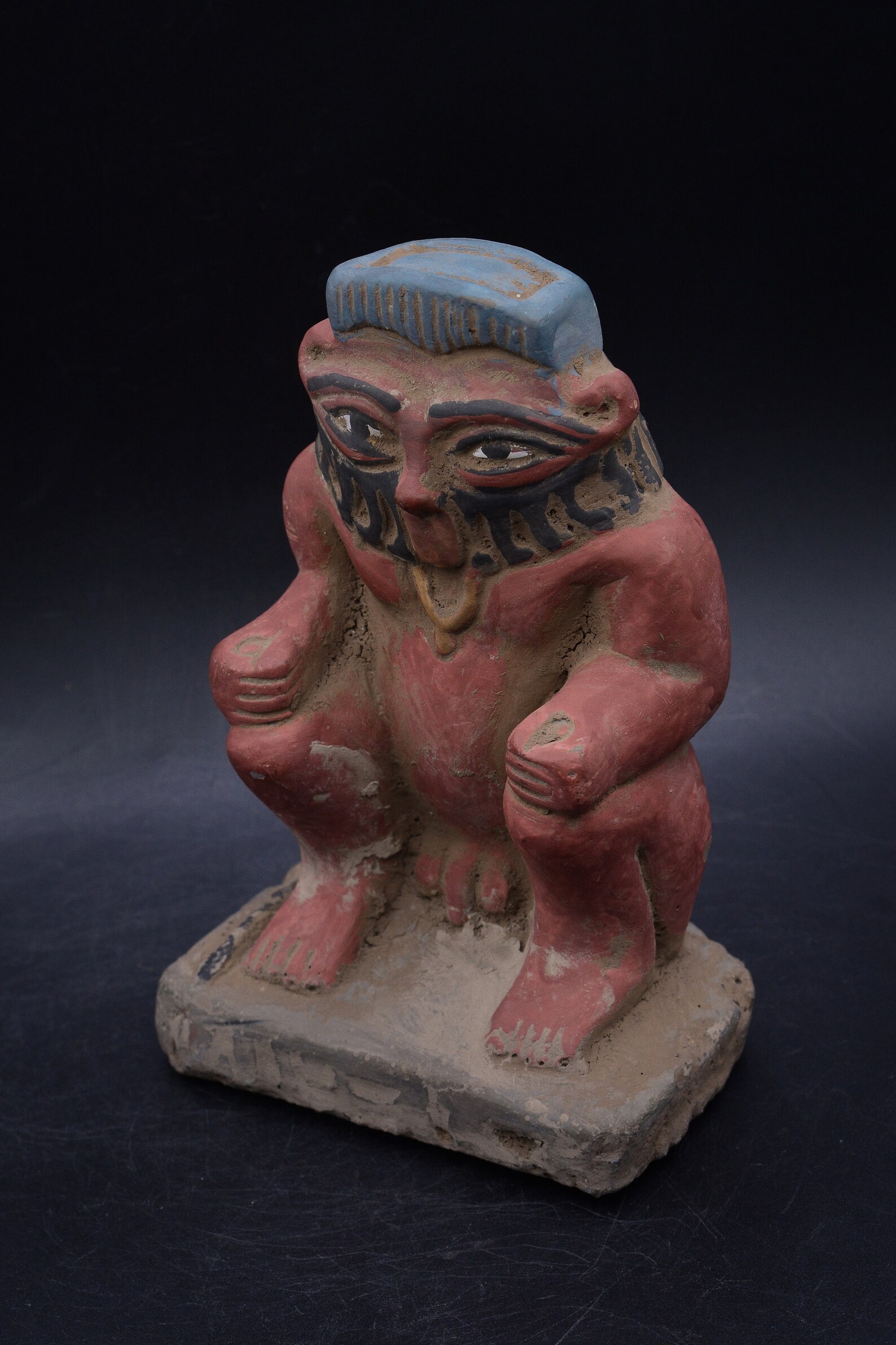 Unique Egyptian Art Statue of God Bes the Dwarf Protector of | Etsy