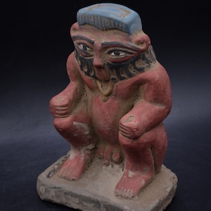 Unique Egyptian Art Statue of God Bes the Dwarf, Protector of ...