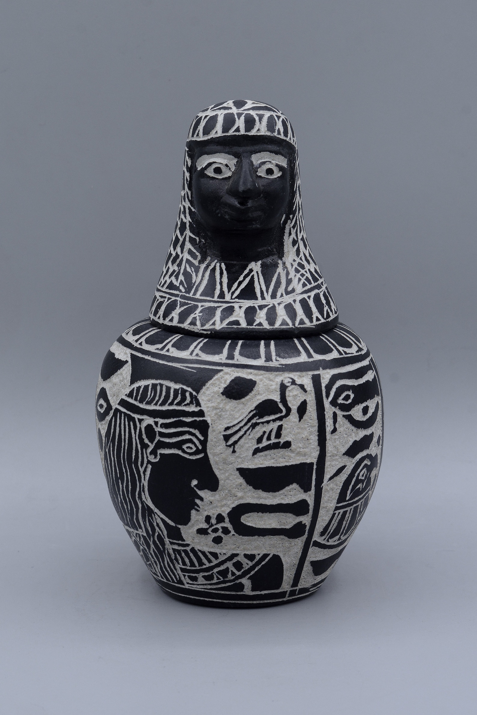 Unique canopic jars Set of 4 art With pharaonic inscriptions | Etsy