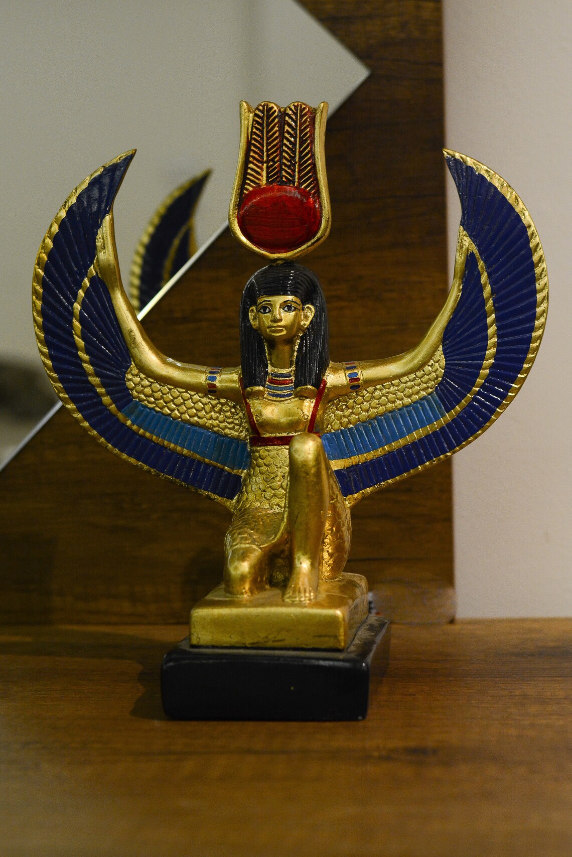 Unique Maat Goddess of Balance and Truth Open Wings Golden - Etsy