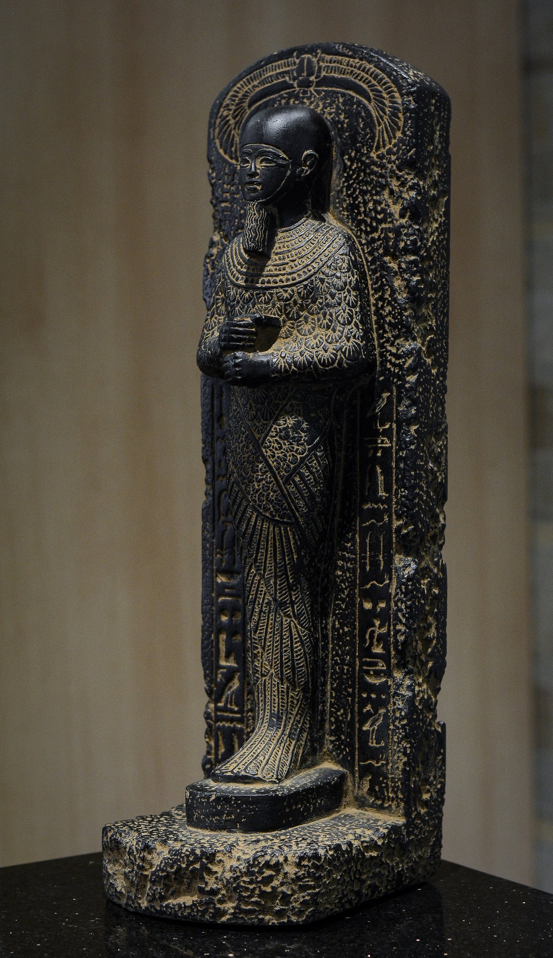 Unique Statue Ptah God of Memphis Sculpture Relief Winged | Etsy