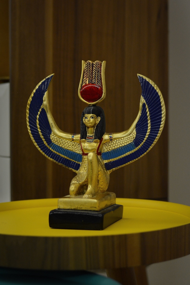 Unique Maat Goddess of Balance and Truth Open Wings Golden - Etsy