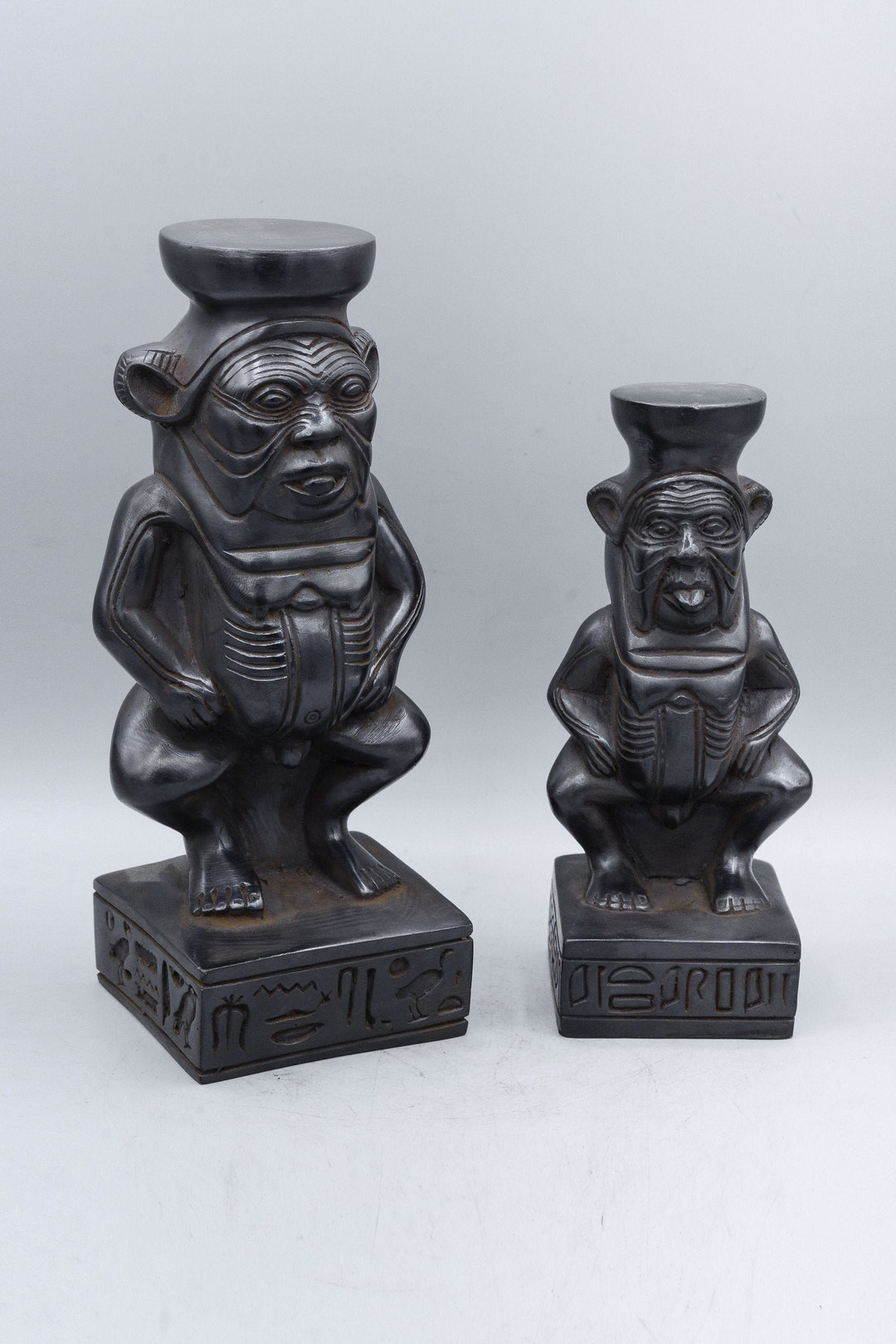 Statue of the God Bes the Dwarf, Protector of Households, and in ...