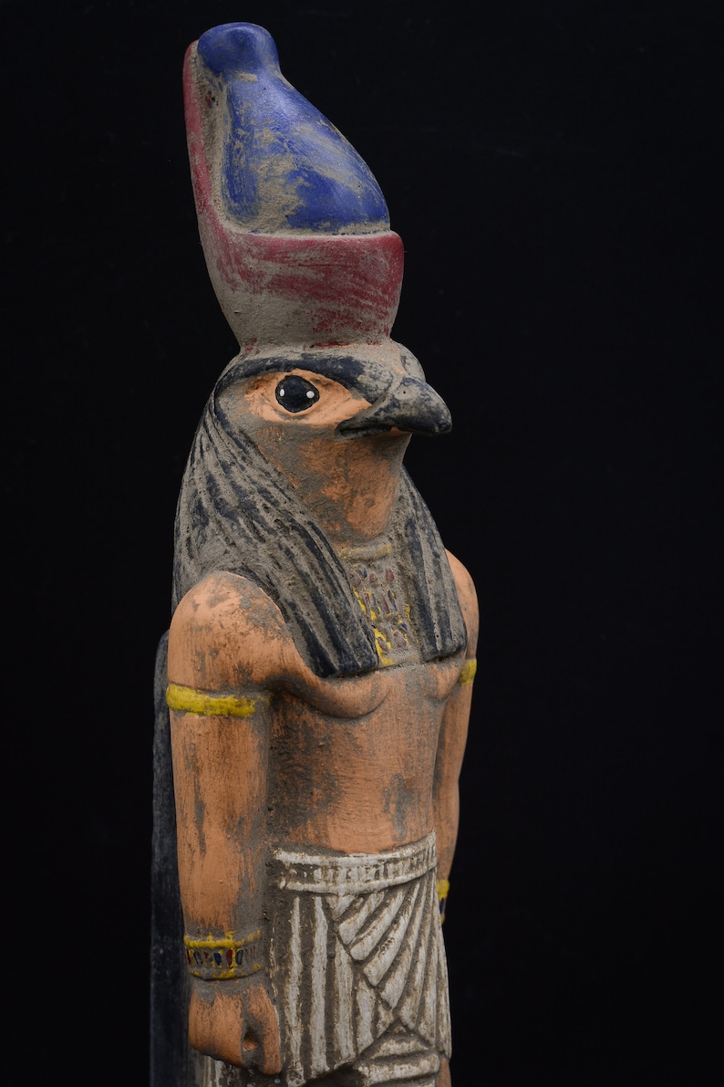 Unique Egyptian Art Statue of Falcon Bird God Horus Statue 2 - Etsy