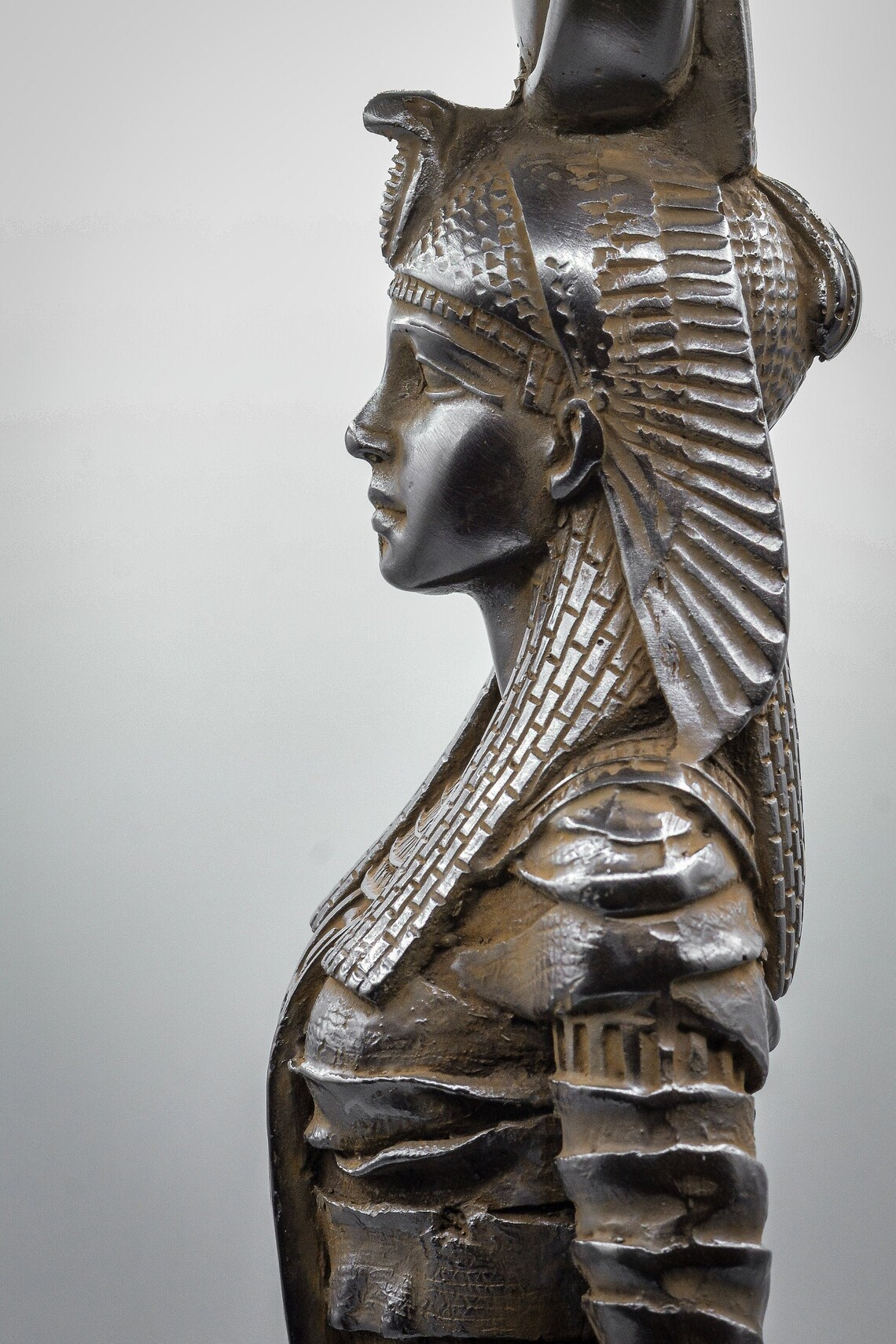 Unique Power of goddess Isis large black statue Contains eye | Etsy