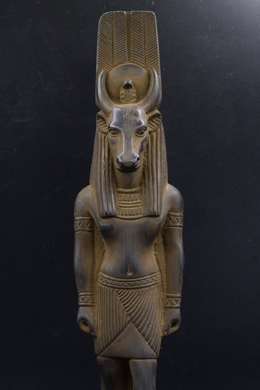 Statue Montu God of War Lord of Medamud, Depicted With a Bull’s Head ...