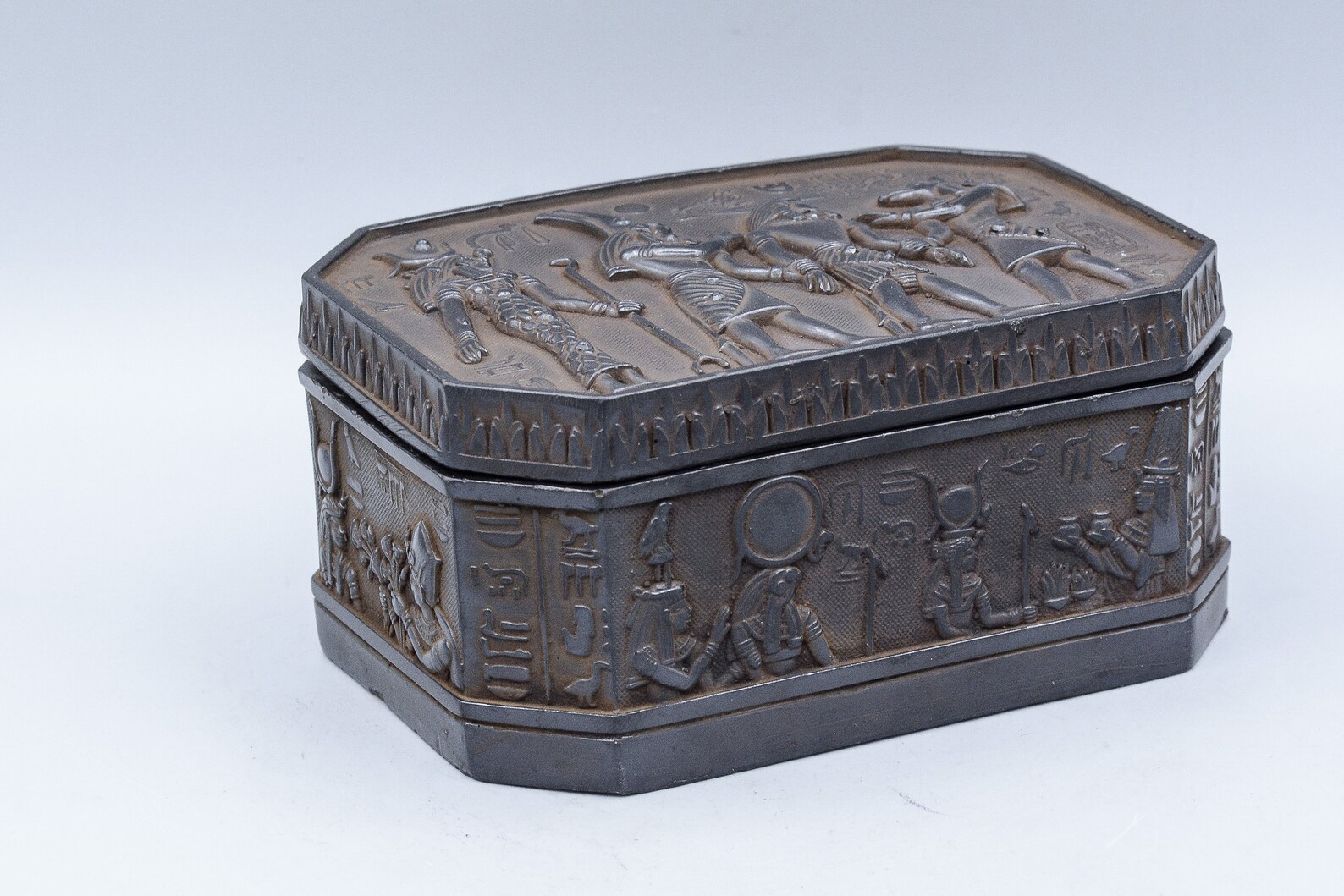 Egyptian art Box decorative Pharaonic black made in egypt | Etsy