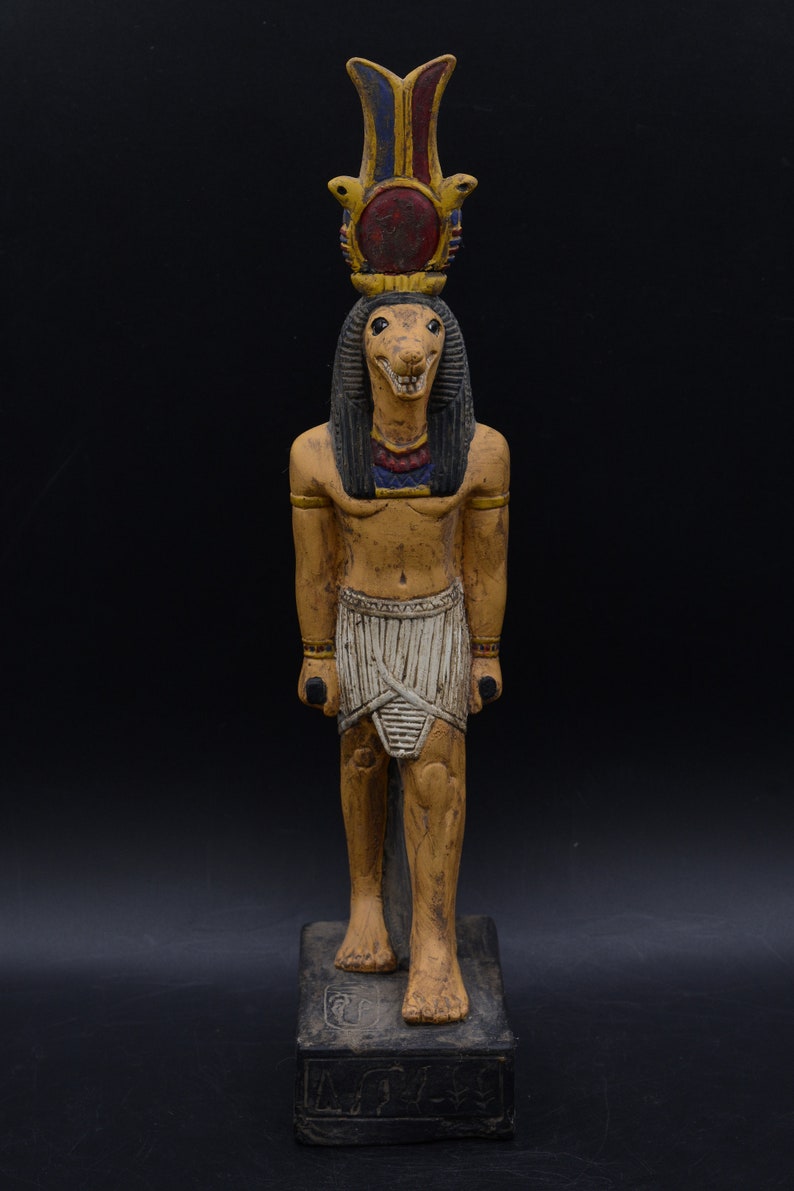 Statue de l'art égyptien antique Sobek Crocodile Dieu du Nil 2 style ...