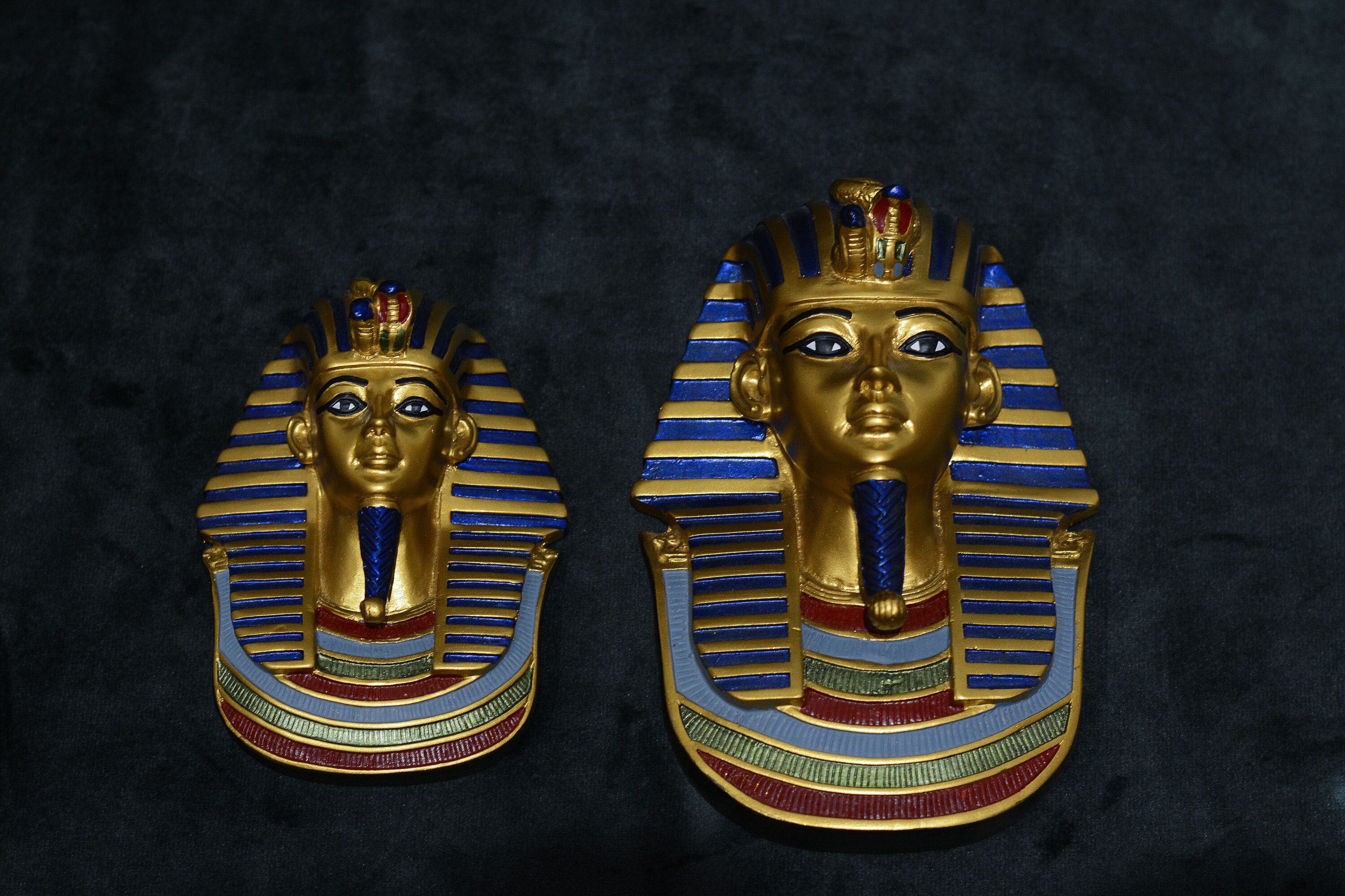 Unique Ancient Egyptian King Tutankhamun Mask Hand Painted 2 - Etsy