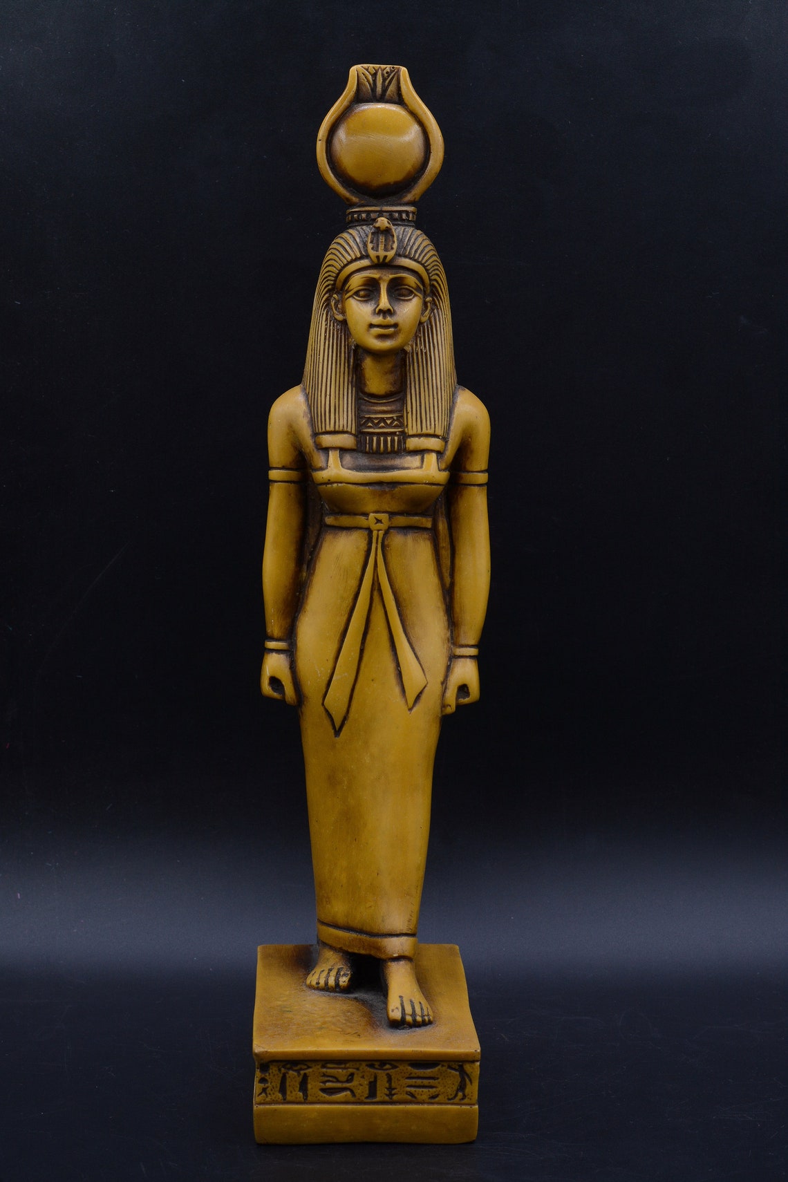 Unique statue of Egyptian Art goddess Isis 2 color white / | Etsy