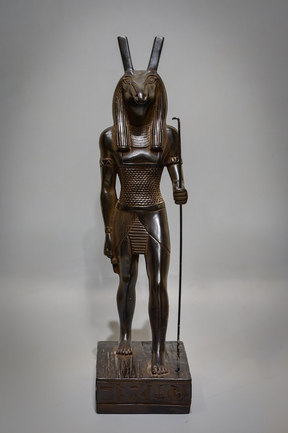 Seth Egyptian God of Chaos and Desert Black Statue Unique | Etsy