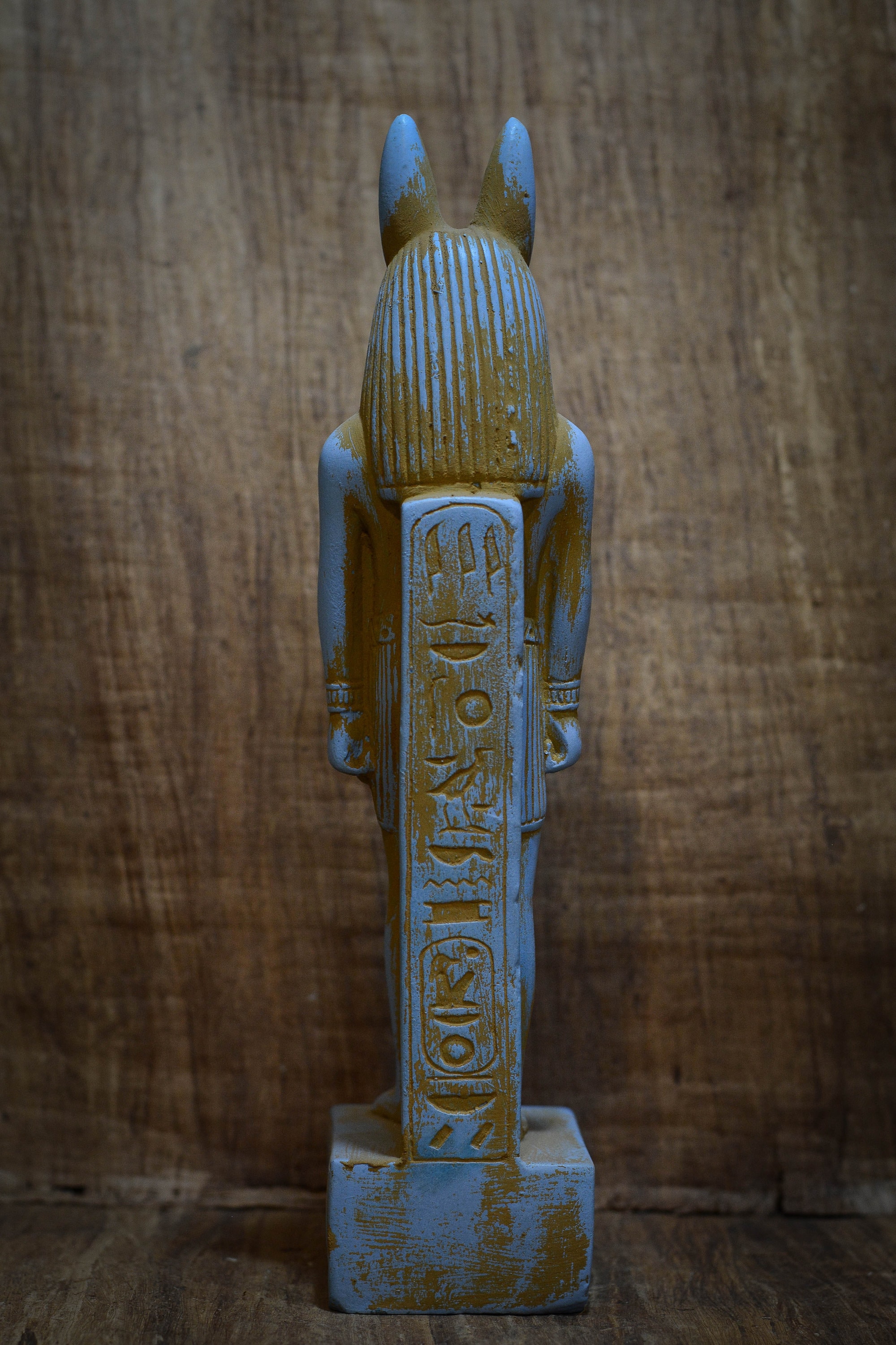 Statue Egyptian Gods Anubis Sculpture Blue God of the Dead - Etsy