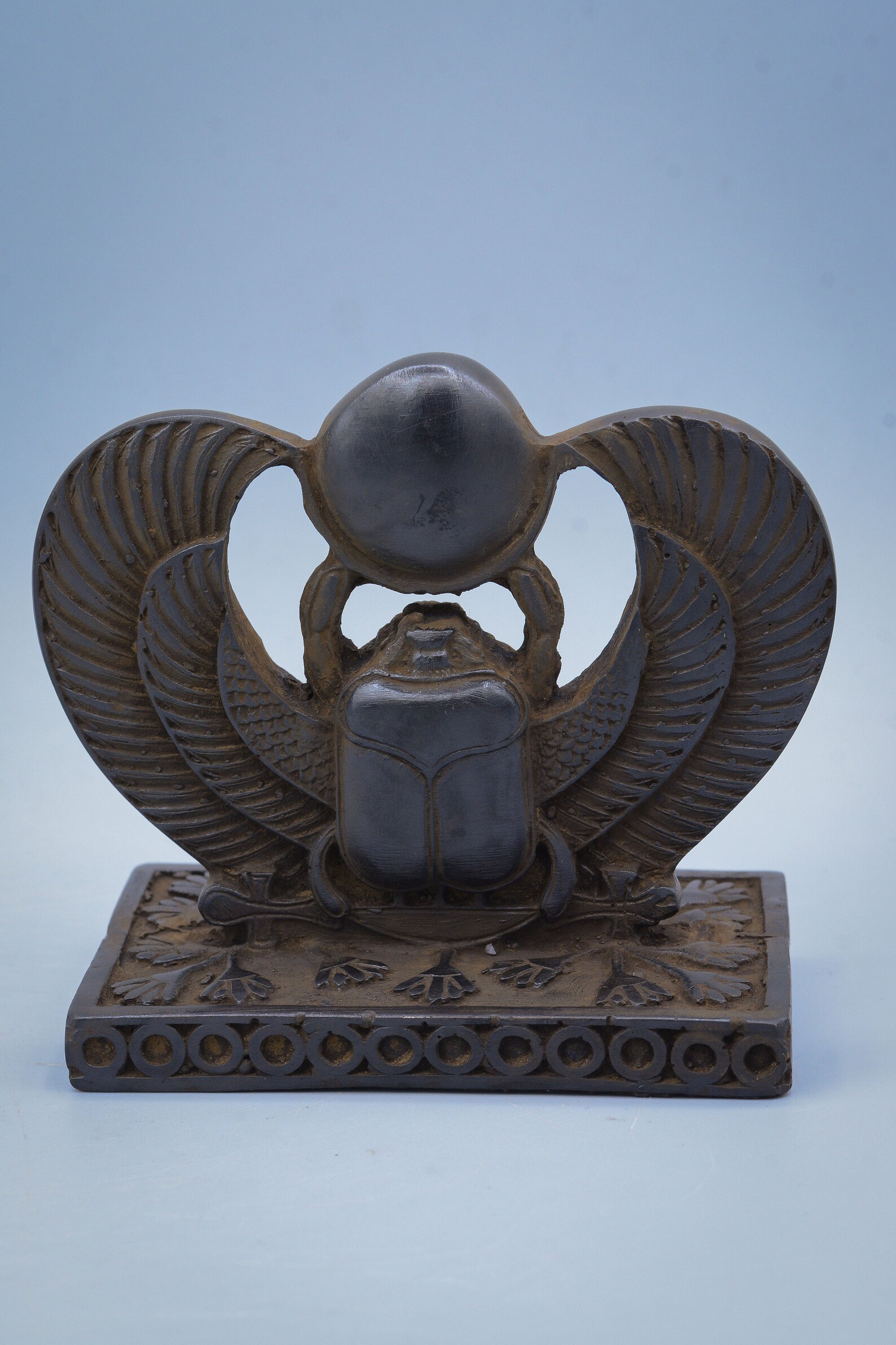 EGYPTIAN Art Winged SCARAB BEETLE Khepri Small Black Made in Egypt - Etsy