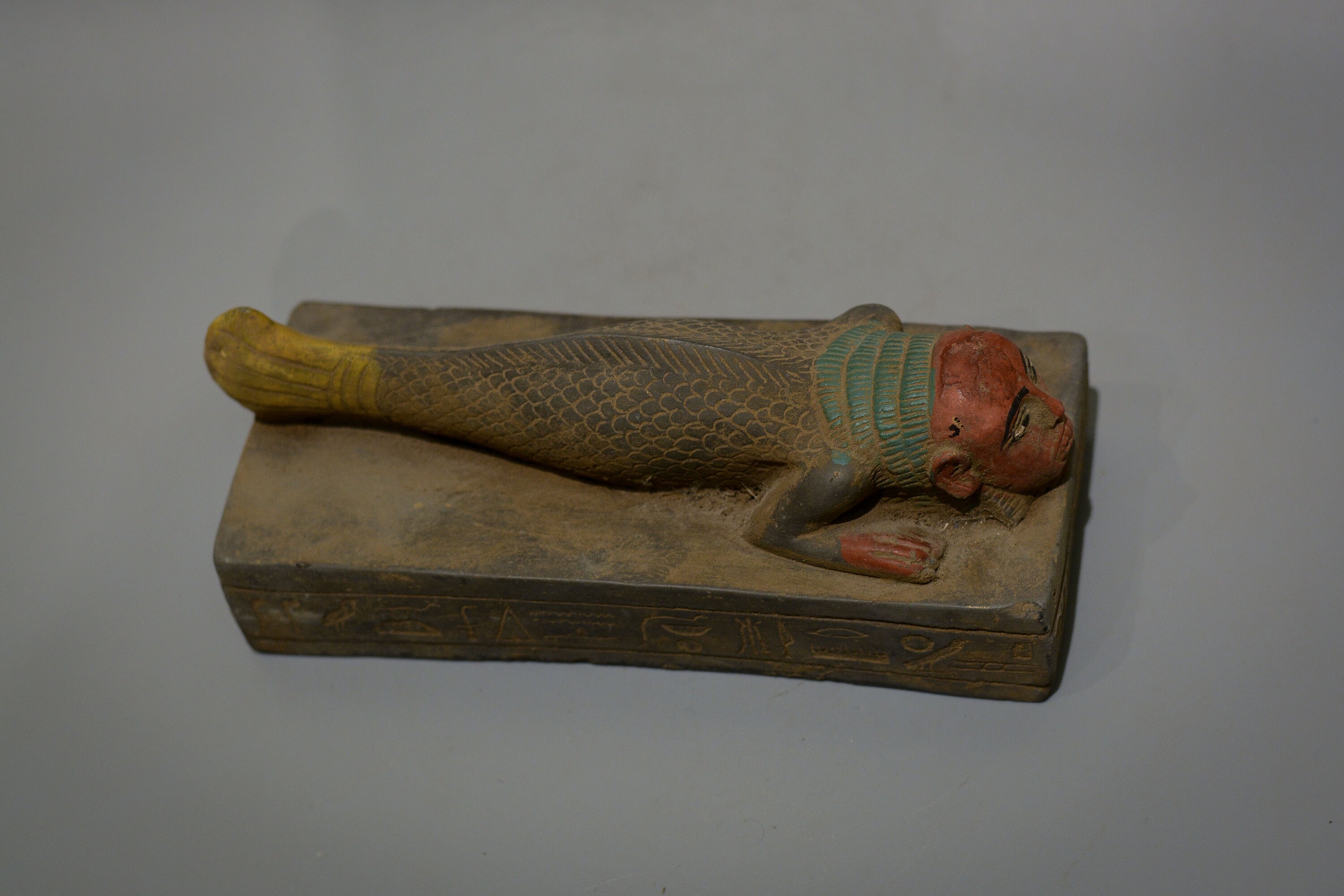 Rare Ancient Egyptian Art Statue God Seth With Devil Head Fish - Etsy