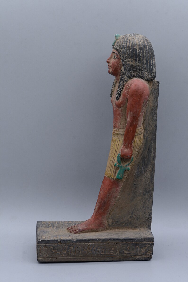 Unique statue of Egyptian art Pharaoh Seti II heavy stone made | Etsy