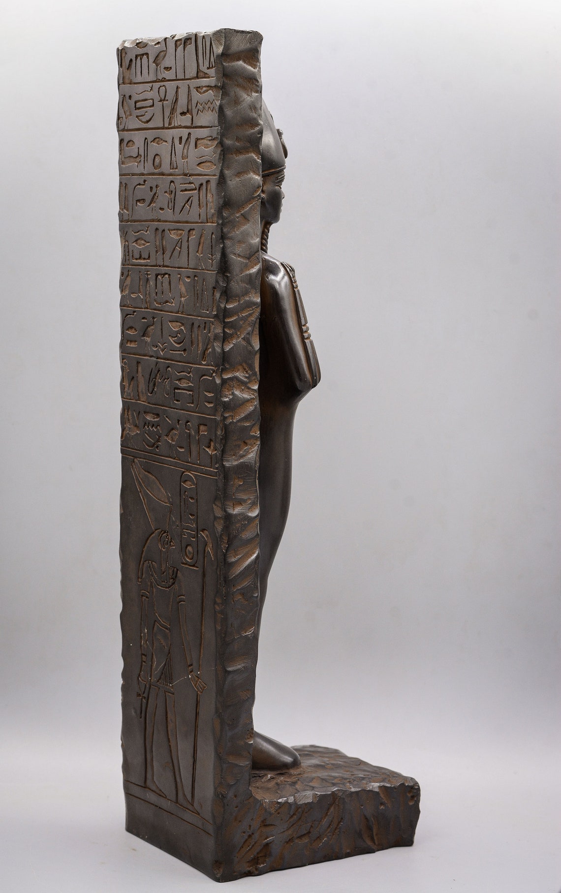 Statue Osiris Large Stela Relief Heavy Black Pharaonic - Etsy