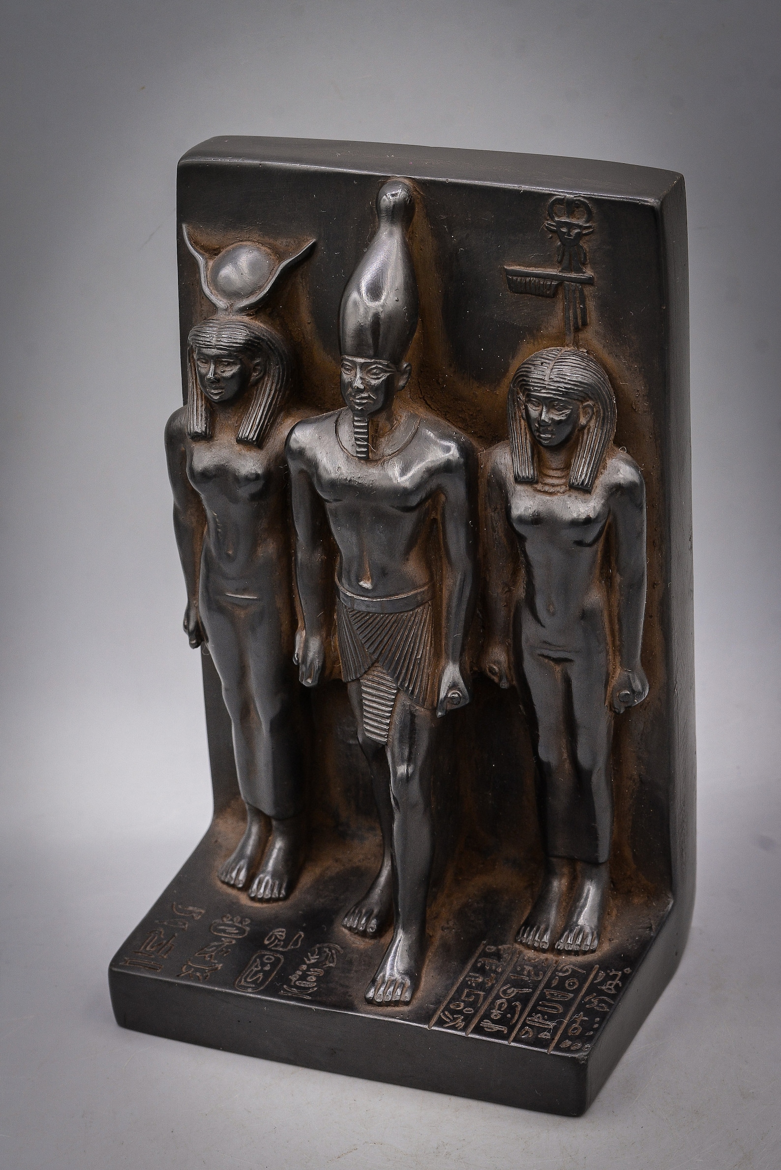 Triad of King Menkaure Pharaoh Stands Between the Goddess - Etsy