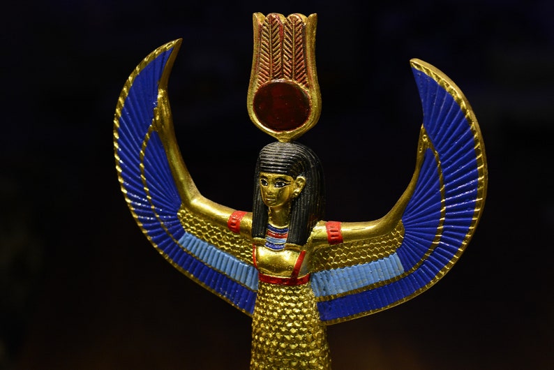Unique Statue Isis Wings Goddess of Healing and Magic Hand - Etsy