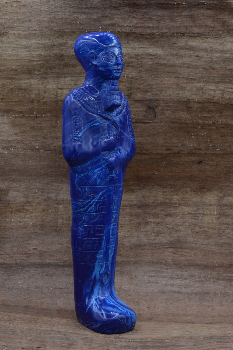 Statue of Egyptian God Ptah Blue Handcrafted Heavy Statue Made - Etsy