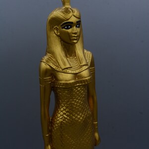 Statue Maat Goddess of Balance and Truth Gold Standing Handmade ...