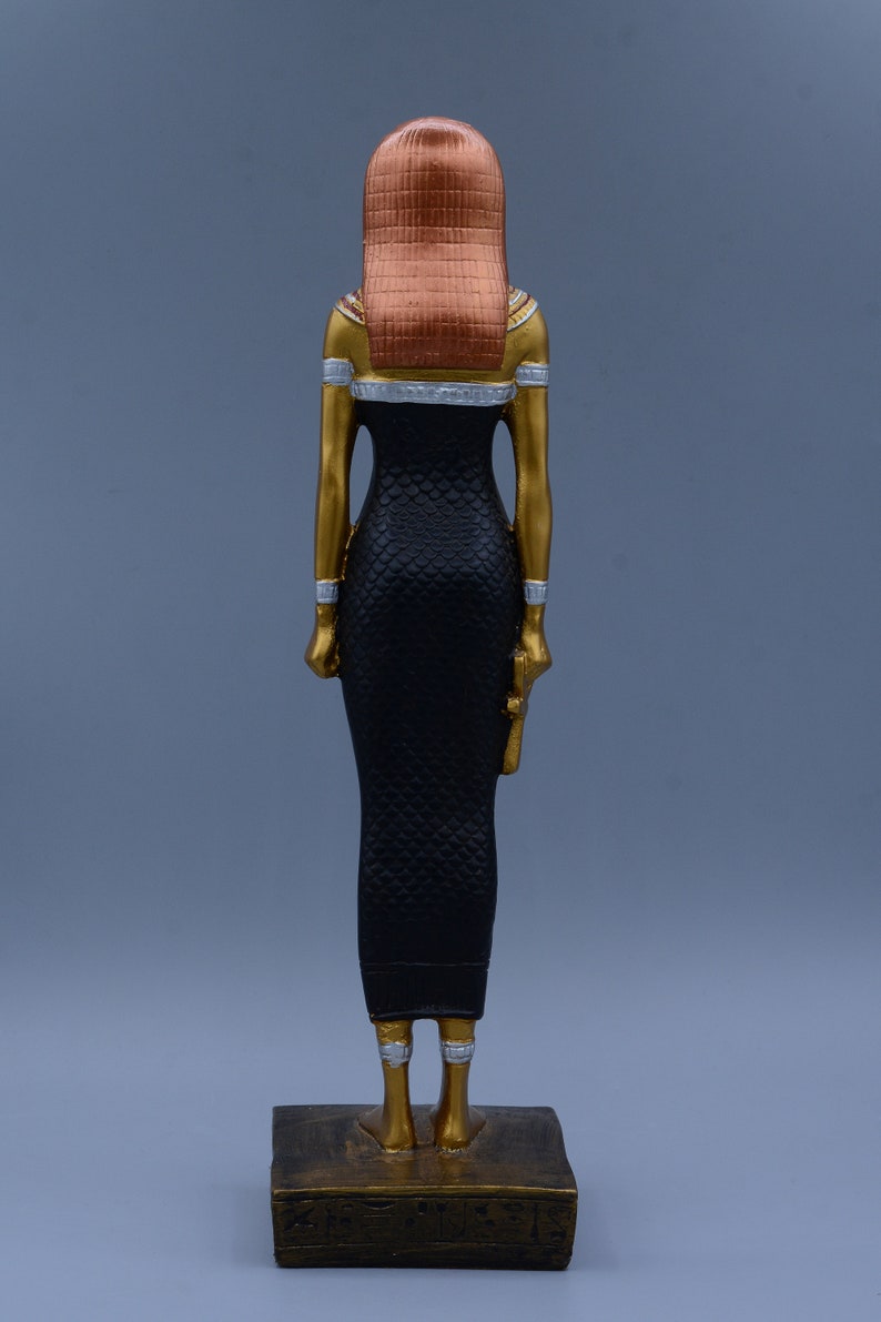 Estatua única de la diosa egipcia Isis grande pintada a mano - Etsy España