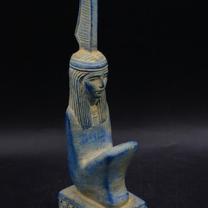 Statue Maat Goddess of Balance and Truth Blue Figurine Handmade ...