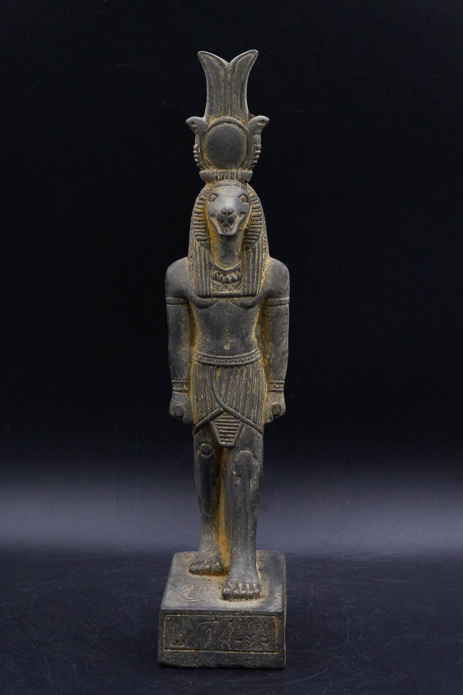 Statue of Ancient Egyptian Art Sobek Crocodile God of the Nile 2 Style ...