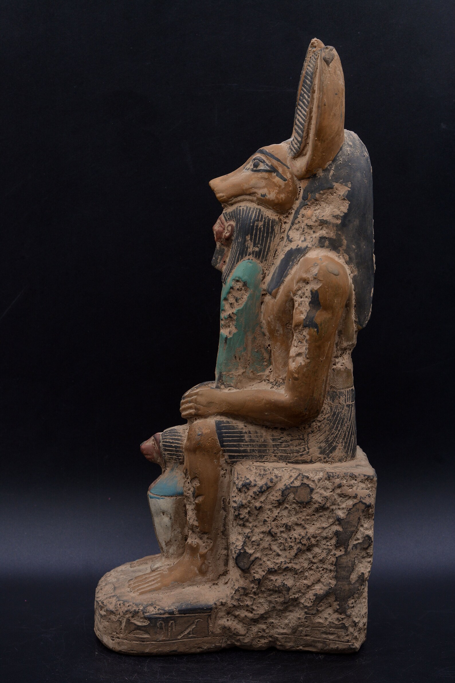 Seated Anubis Holding a Mummy Form With a Hapi son of Horus - Etsy
