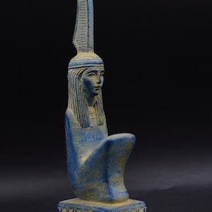 Statue Maat Goddess of Balance and Truth Blue Figurine Handmade ...