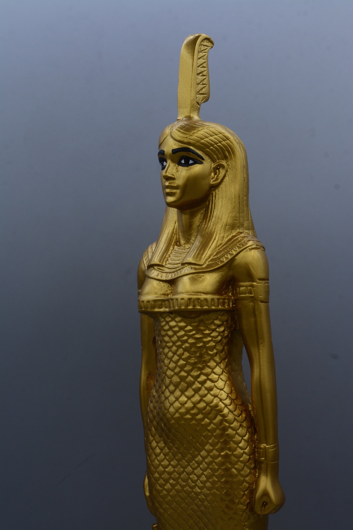 Statue Maat Goddess of Balance and Truth Gold Standing Handmade ...