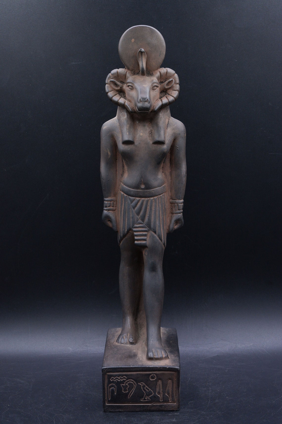 Statue of Ancient Egyptian God Khnum Stone Made in Egypt | Etsy