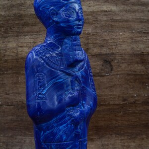 Statue of Egyptian God Ptah Blue Handcrafted Heavy Statue Made in Egypt ...