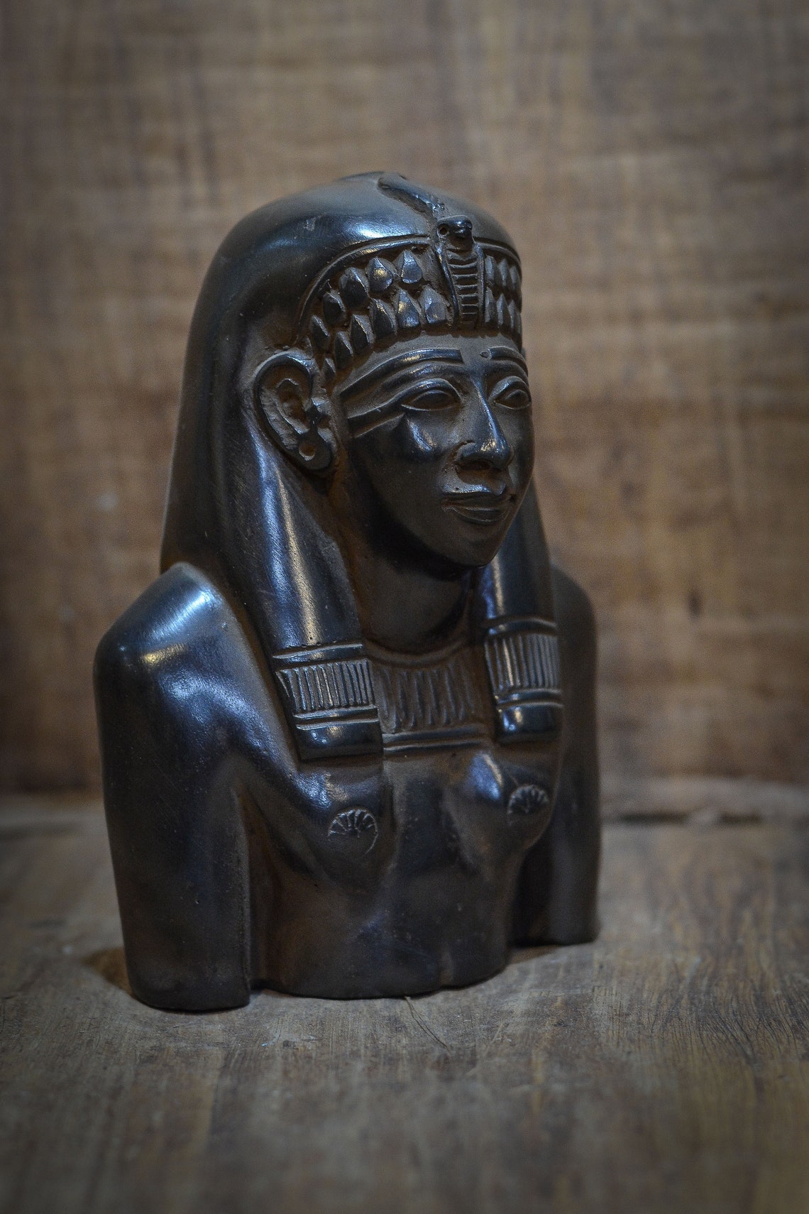 Egyptian Statue of Queen Tiye Bust Black Egyptian Art Made in - Etsy